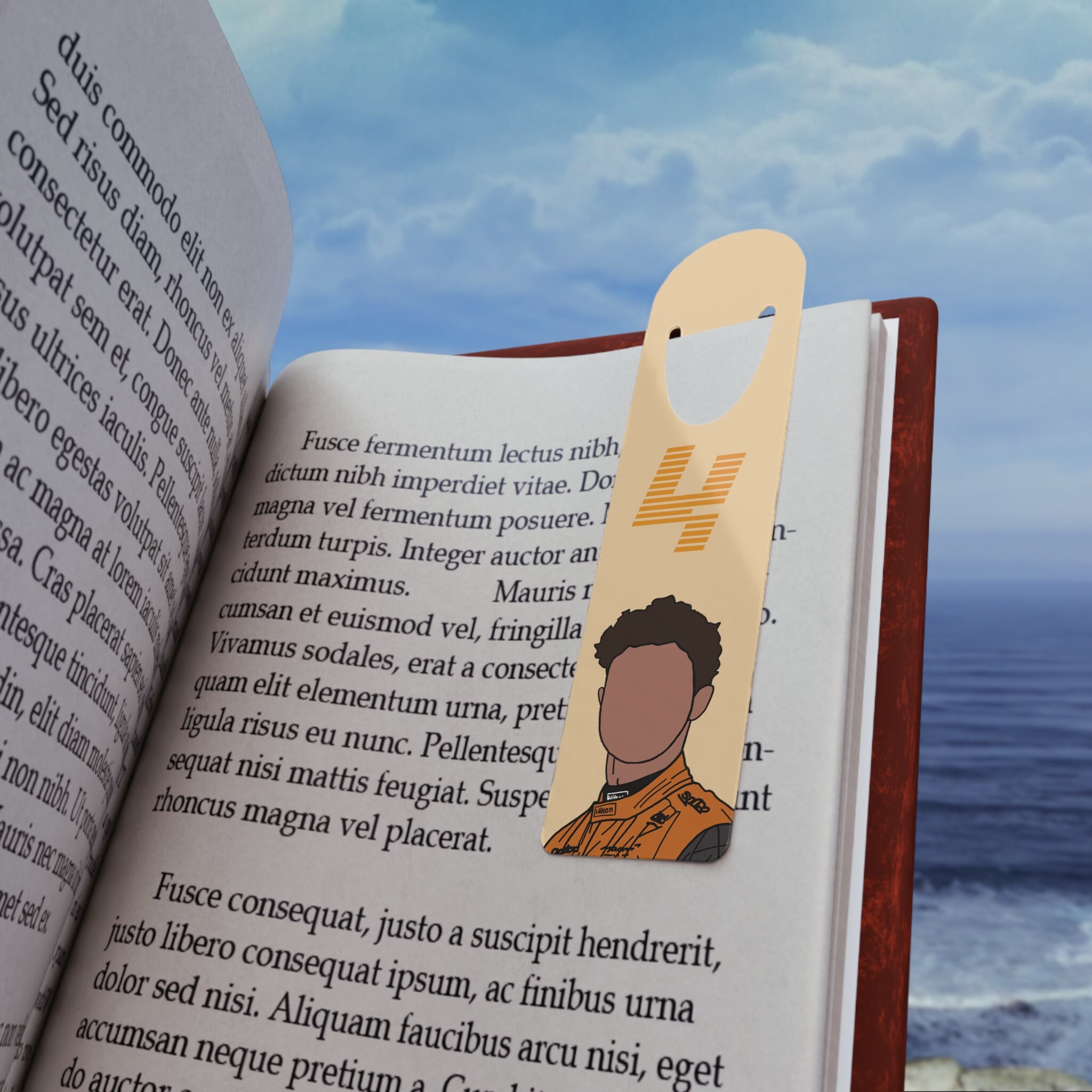 Lando Nor. Bookmark Formula 1 Racing Fan Gift Handmade F1 Bookmark ...