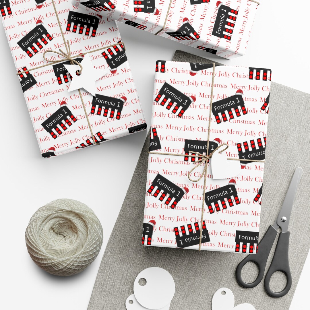 Handmade Formula 1 Christmas Gift Wrap Papers, Vintage Santa Design - Etsy
