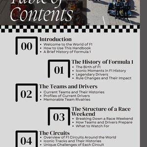 Formula 1 Fan Handbook: F1 Tips & Trivia (digital E-book) - Etsy