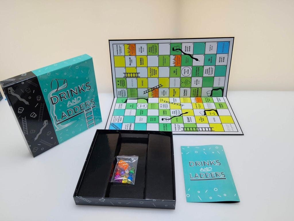 Drinks and Ladders Party Board Game for Adults Fun Game for Parties ...