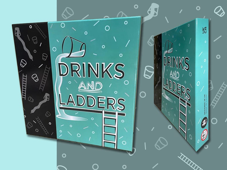 Drinks and Ladders Party Board Game for Adults - Fun Game for Parties ...
