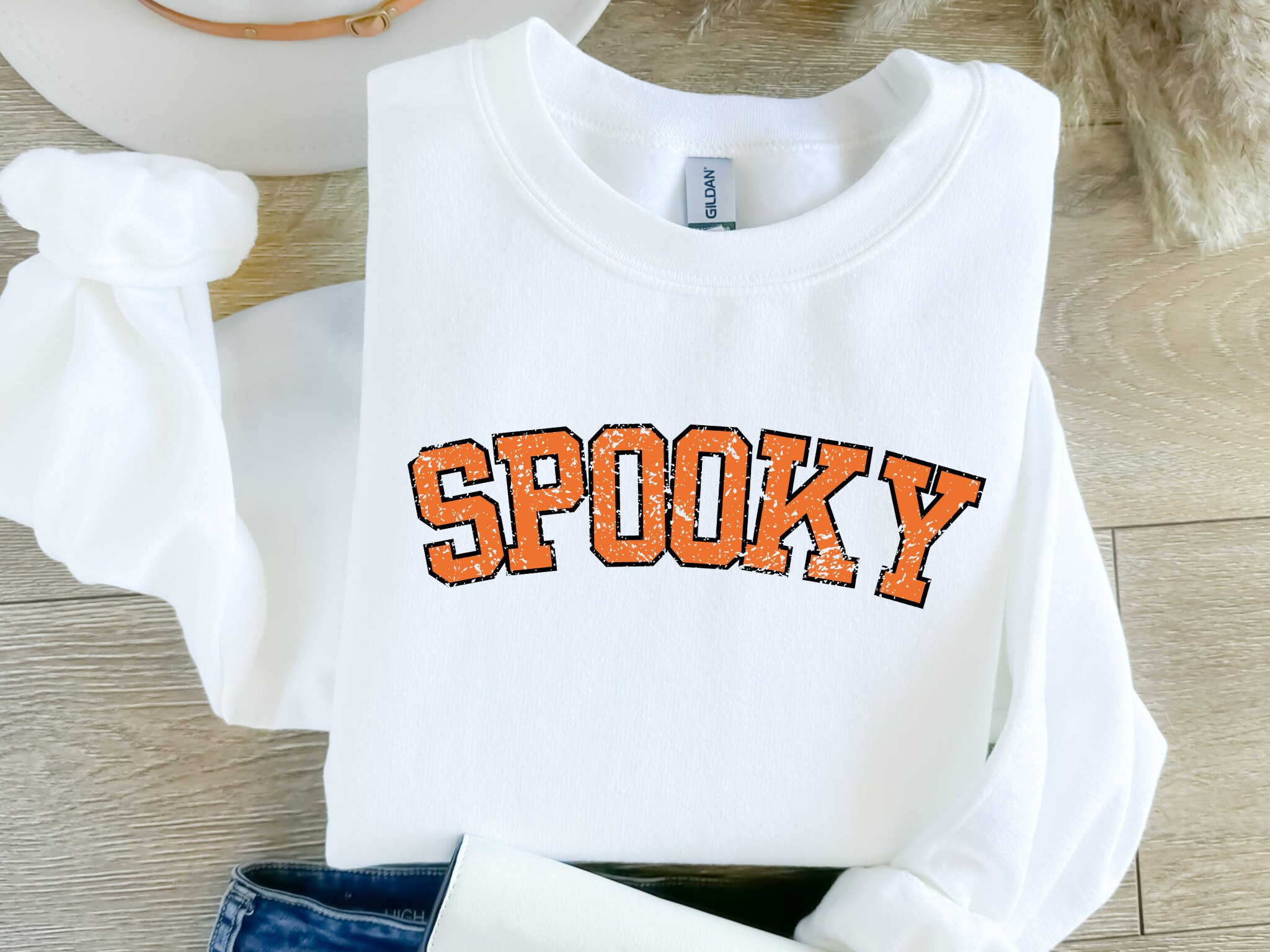Spooky Varsity PNG, Varsity Spooky Design, Retro Fall Png, Spooky ...
