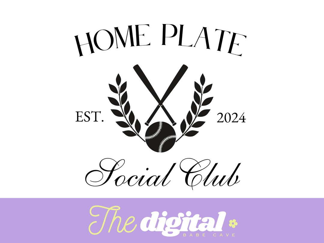 Home Plate Social Club PNG, Baseball Mom PNG, Baseball Mom Sublimation ...