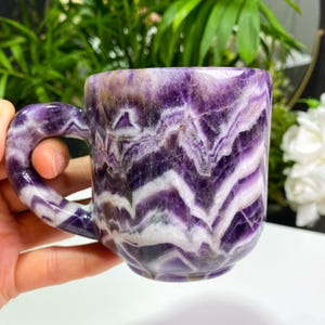 1pcs Natural Dream Amethyst Cup, Crystal Couple Tea Cup, Coffee Cup ...