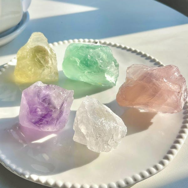 Raw Crystal Lamp - Etsy