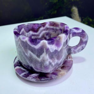 1pcs Natural Dream Amethyst Cup, Crystal Couple Tea Cup, Coffee Cup ...