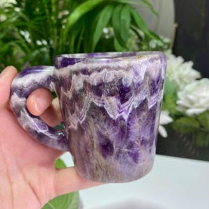 1pcs Natural Rose Quartz Cup Set, Crystal Couple Tea Cup, Coffee Cup ...