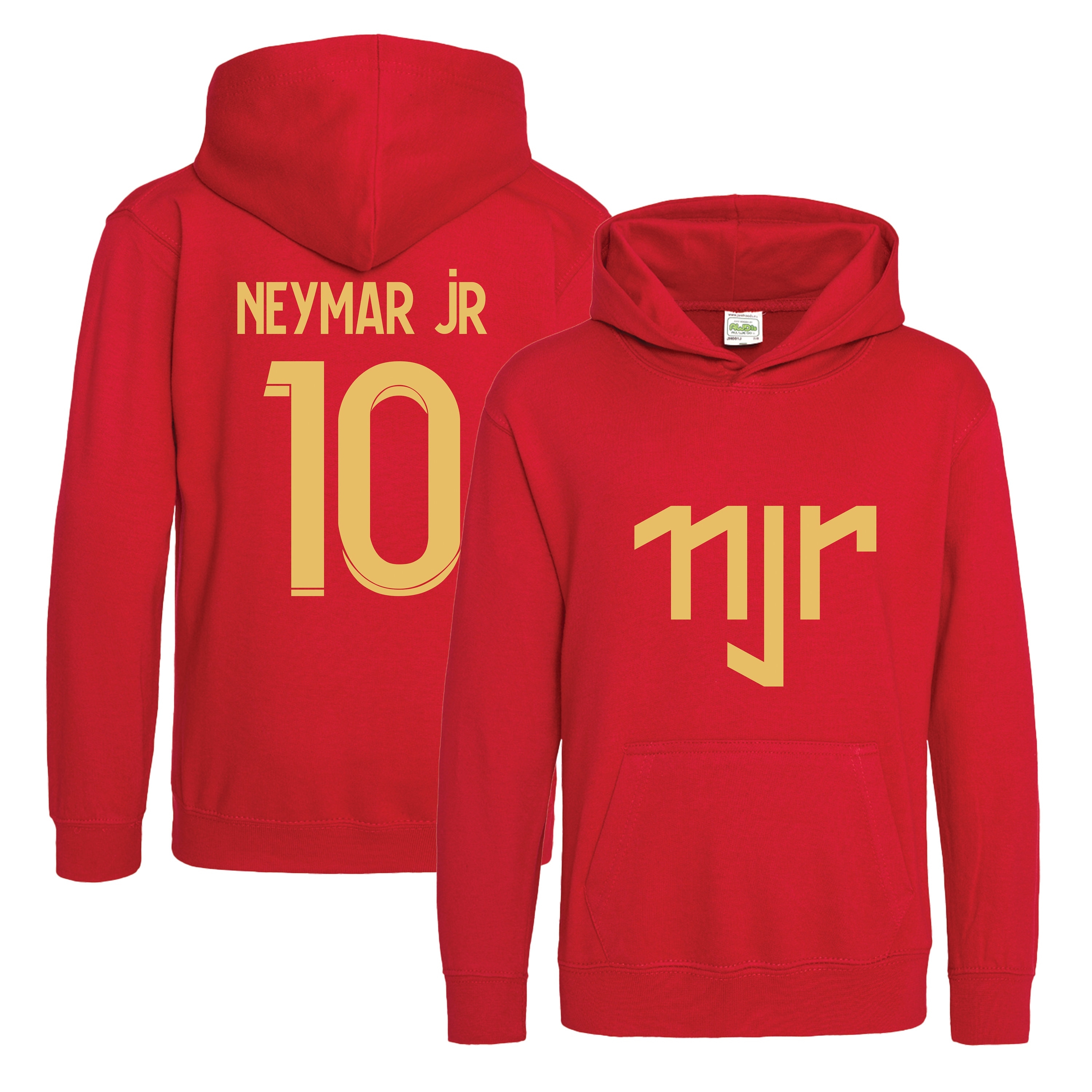 Kids Neymar Jr Inspired Soccer Hoodie Jumper Footy Merch Jumper Neymar ...