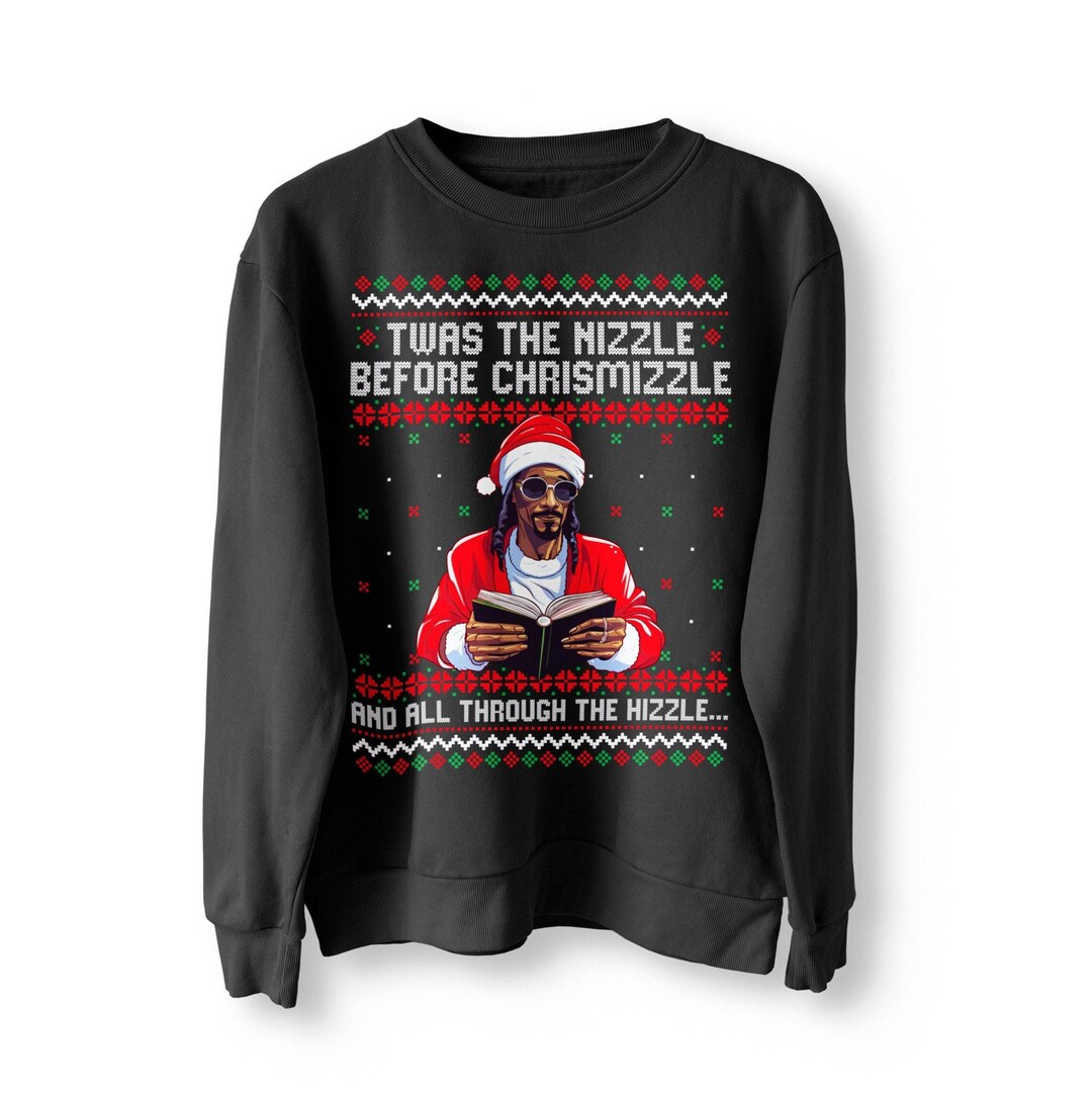 Funny Rapper Christmas Jumper, Ugly Christmas Sweater Funny Christmas ...