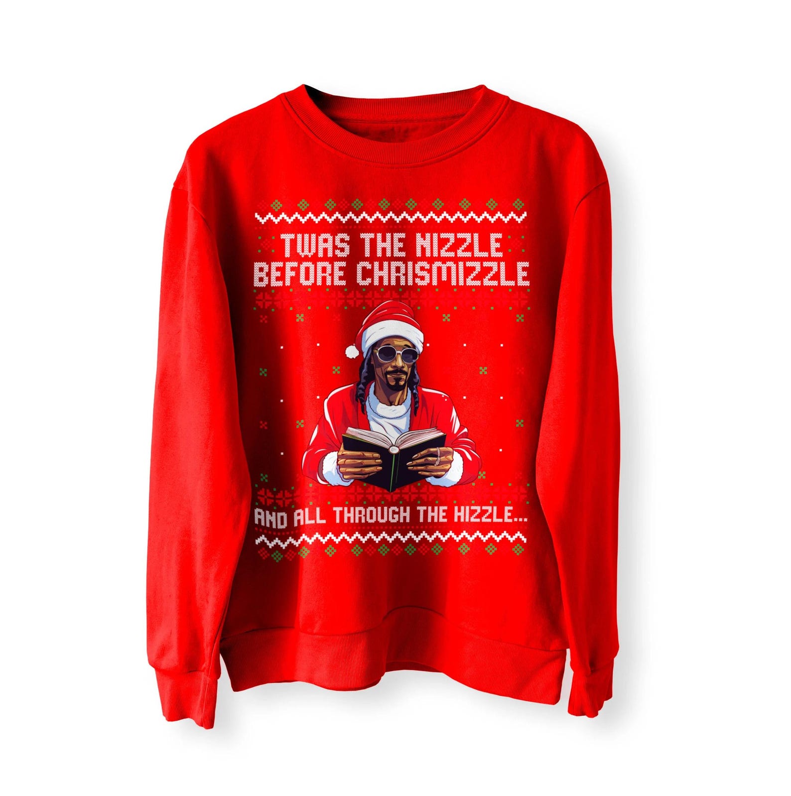 Funny Rapper Christmas Jumper, Ugly Christmas Sweater Funny Christmas ...
