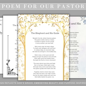 Pastor Appreciation Poem Print: Christian Gift (digital Download) - Etsy