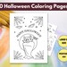 Spooky Halloween Coloring Pages: 21 Printable Designs (PDF) - Etsy