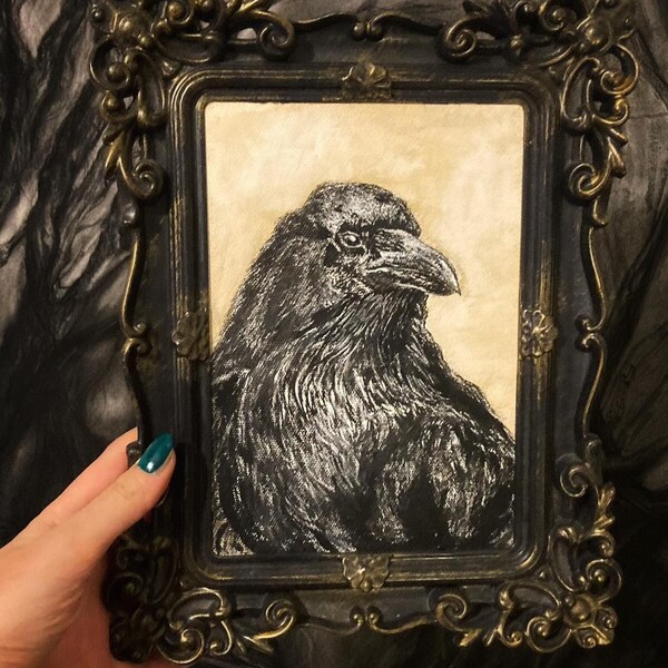 Raven Ink Frame - Etsy