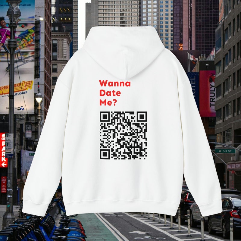 Qr Code Hoodie - Etsy