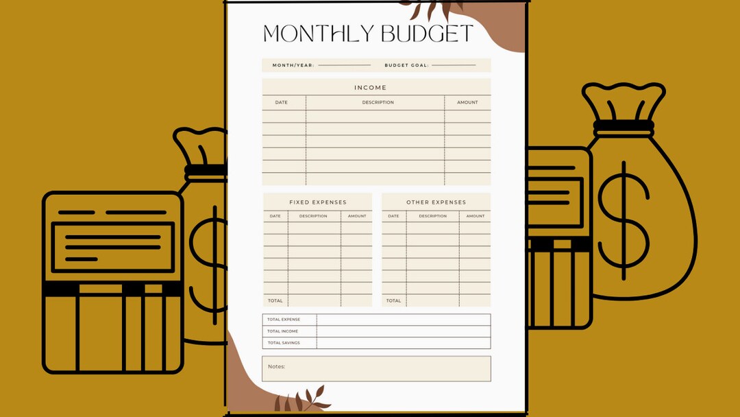 Budget Planner Monthly Weekly Budget Tracker Write Your Every - Etsy
