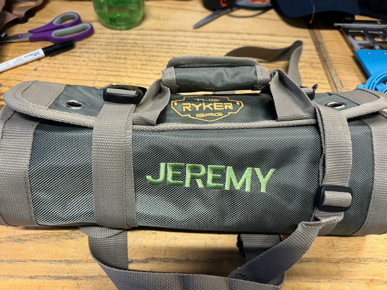 The Ryker Bag PRO Personalized Name Tool Roll Organizer–4 Detachable ...