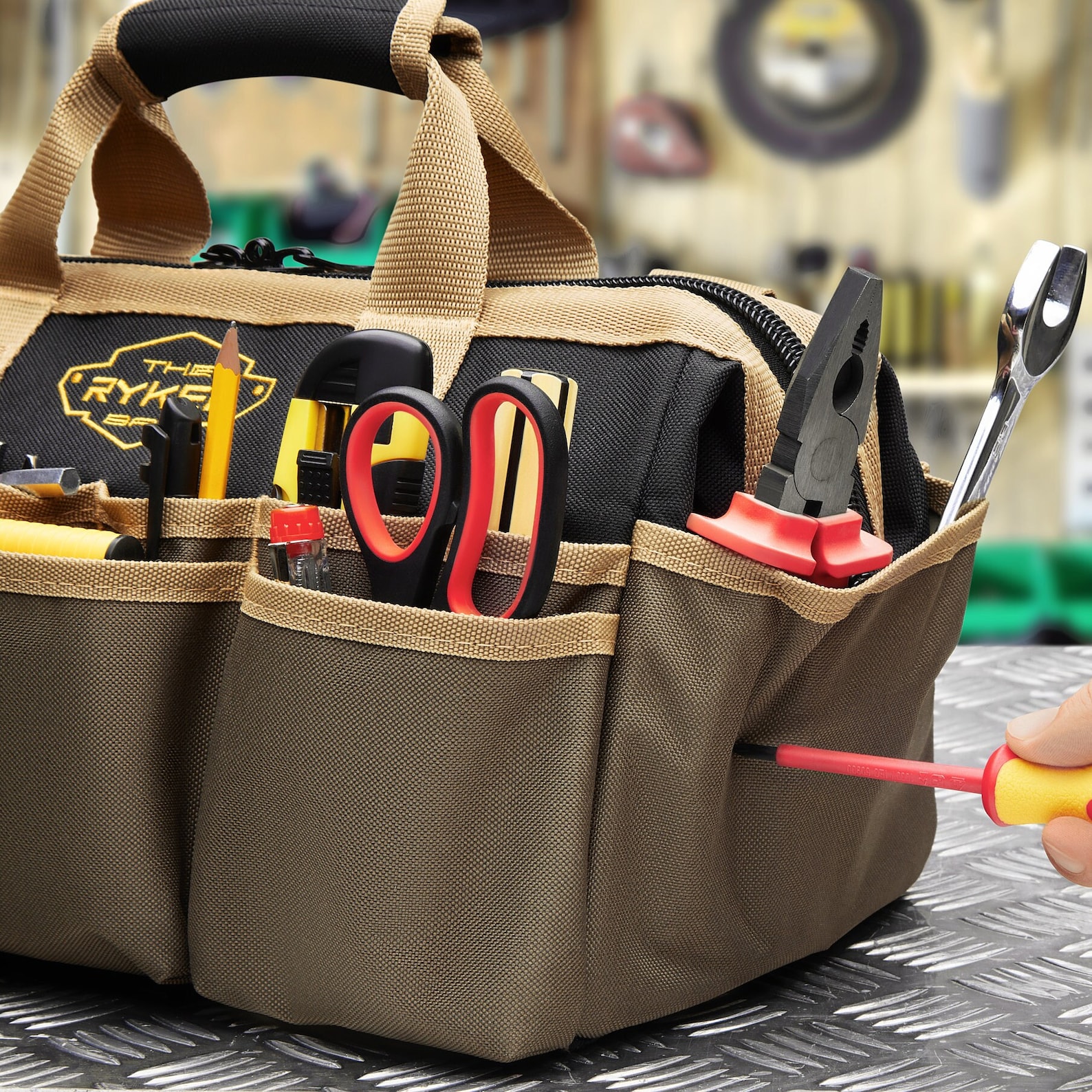 The Ryker Bag Personalized Name 14-inch Tool Bag Organizer Small Tool ...