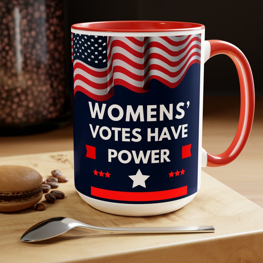 Women's Voting Two-tone Mug,15 Oz Female Voting Coffee Mug, Women's ...