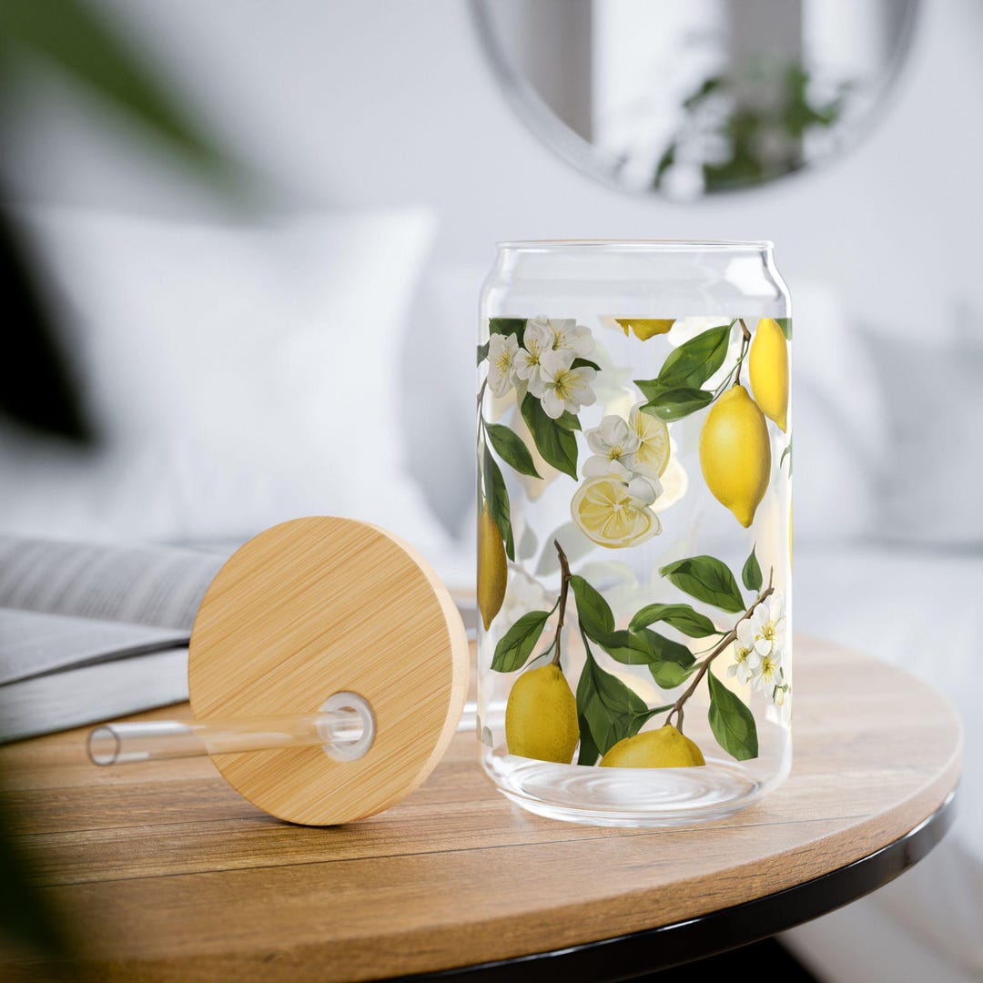 Lemonade Glass, Springtime Glass, Summertime Glass, Summer Fruit Glass ...