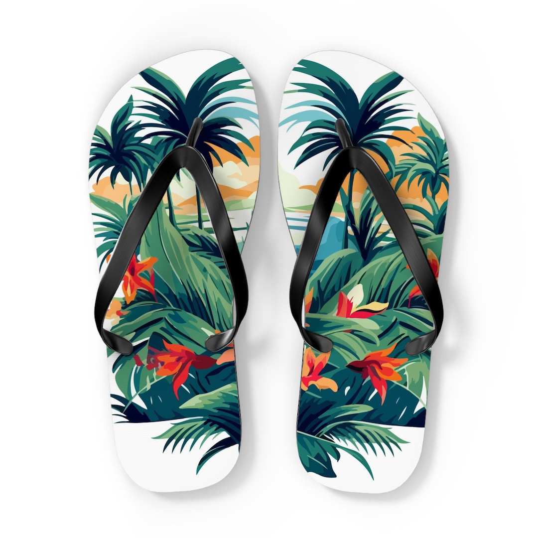 Summer Pool Gifts, Tropical Zoris, Beach Shoes, Hawaiian Slippers ...