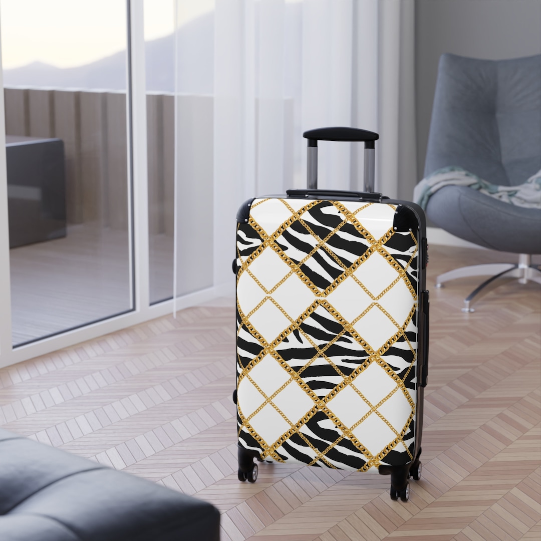 Personalized Zebra Print Rolling Suitcase: Carry-on Luggage - Etsy