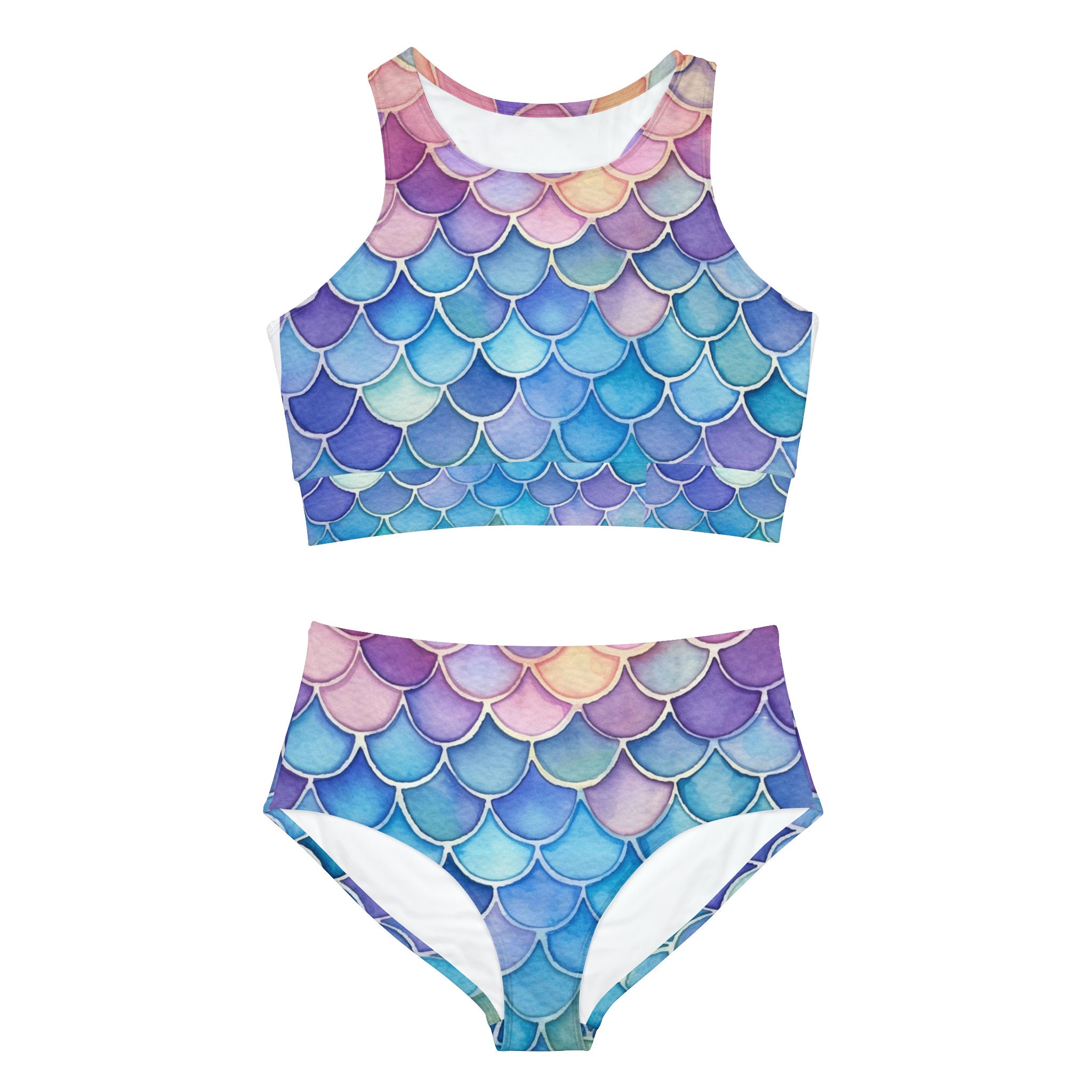 Two Piece Water Suit, Summer Pool Bikini, Beach Sporty Bikini, Swimming ...