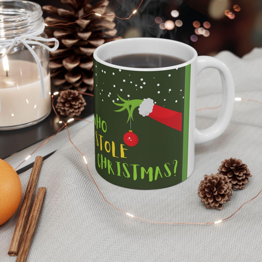 Grinch Christmas Coffee Mug, Holiday Tea Lover Gift - Etsy
