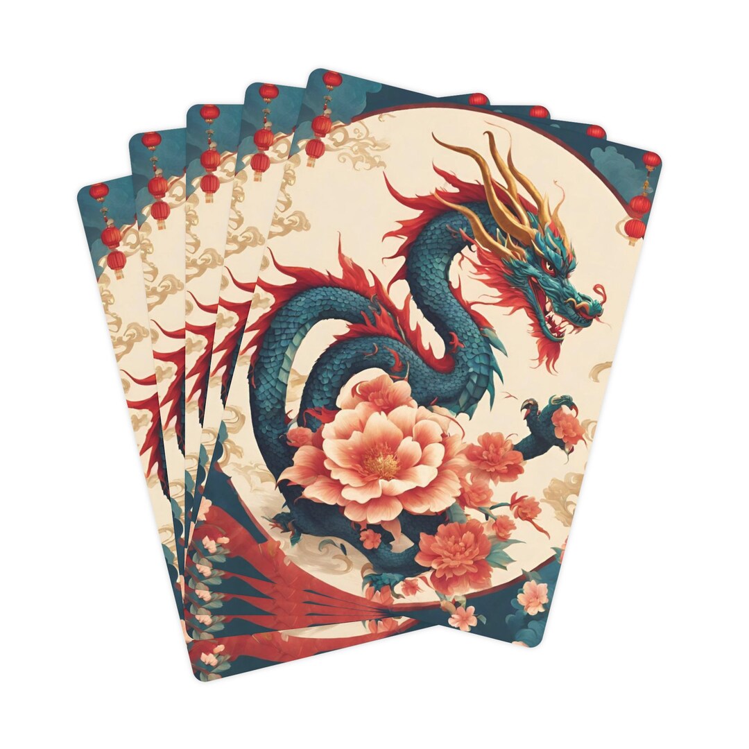 Dragon Poker Playing Cards, Father's Day Game Cards, Customizable Poker ...
