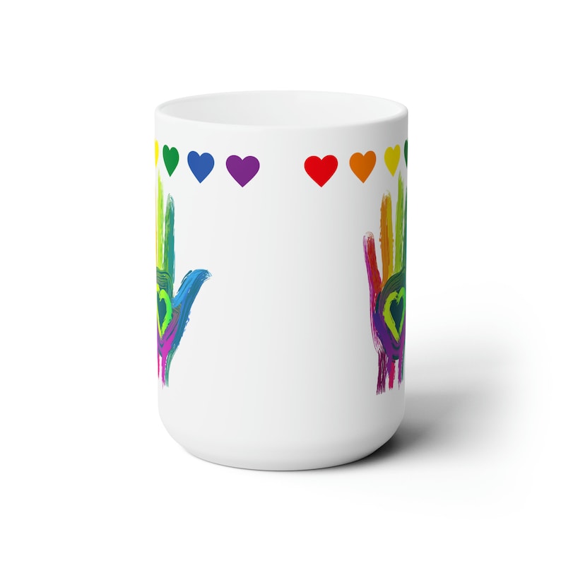 Ceramic Mug for LGBTQ Gift for Him Proud Color Coffee Cup LGBTQ Mug ...