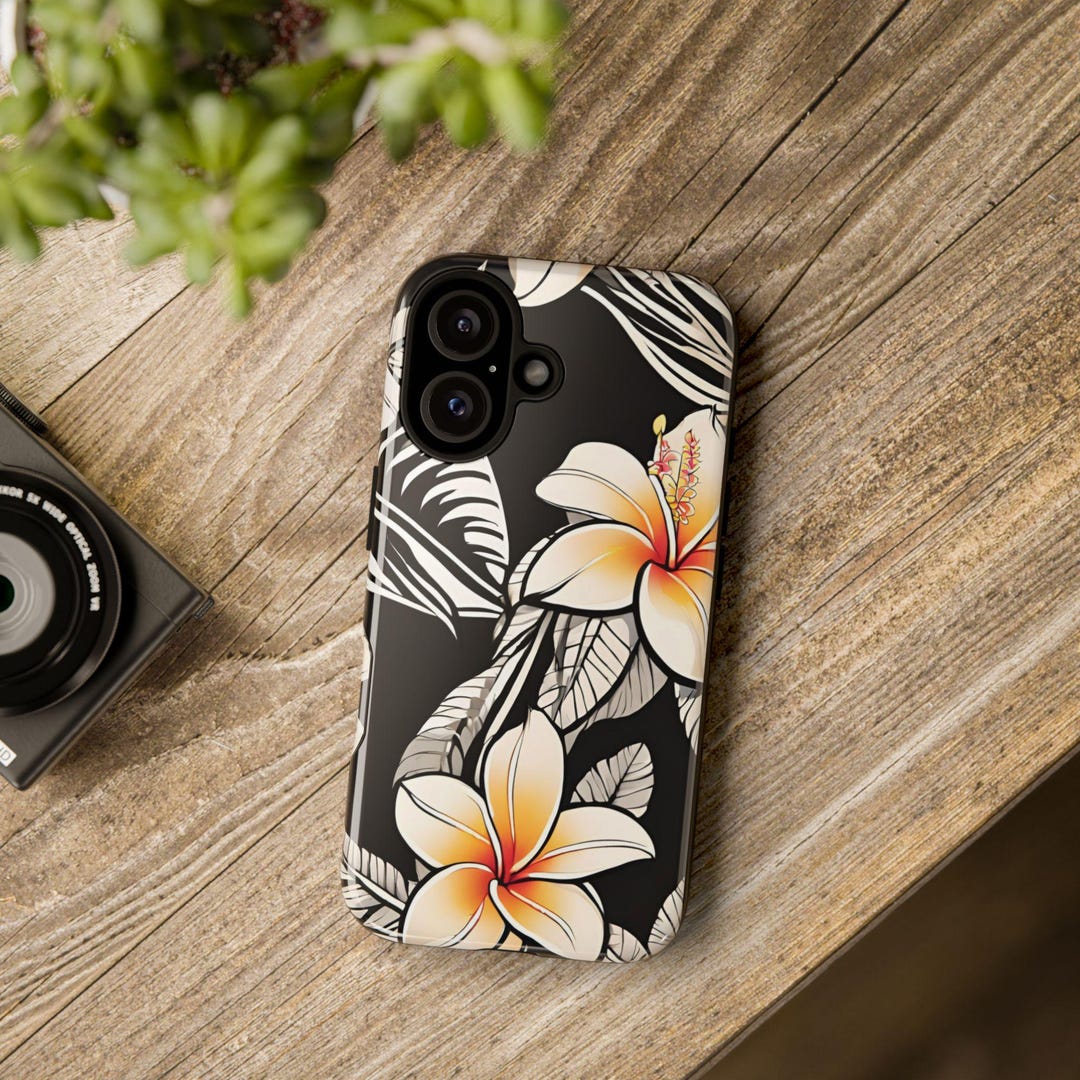 Tribal Plumeria Phone Case, Custom Protective Case - Etsy
