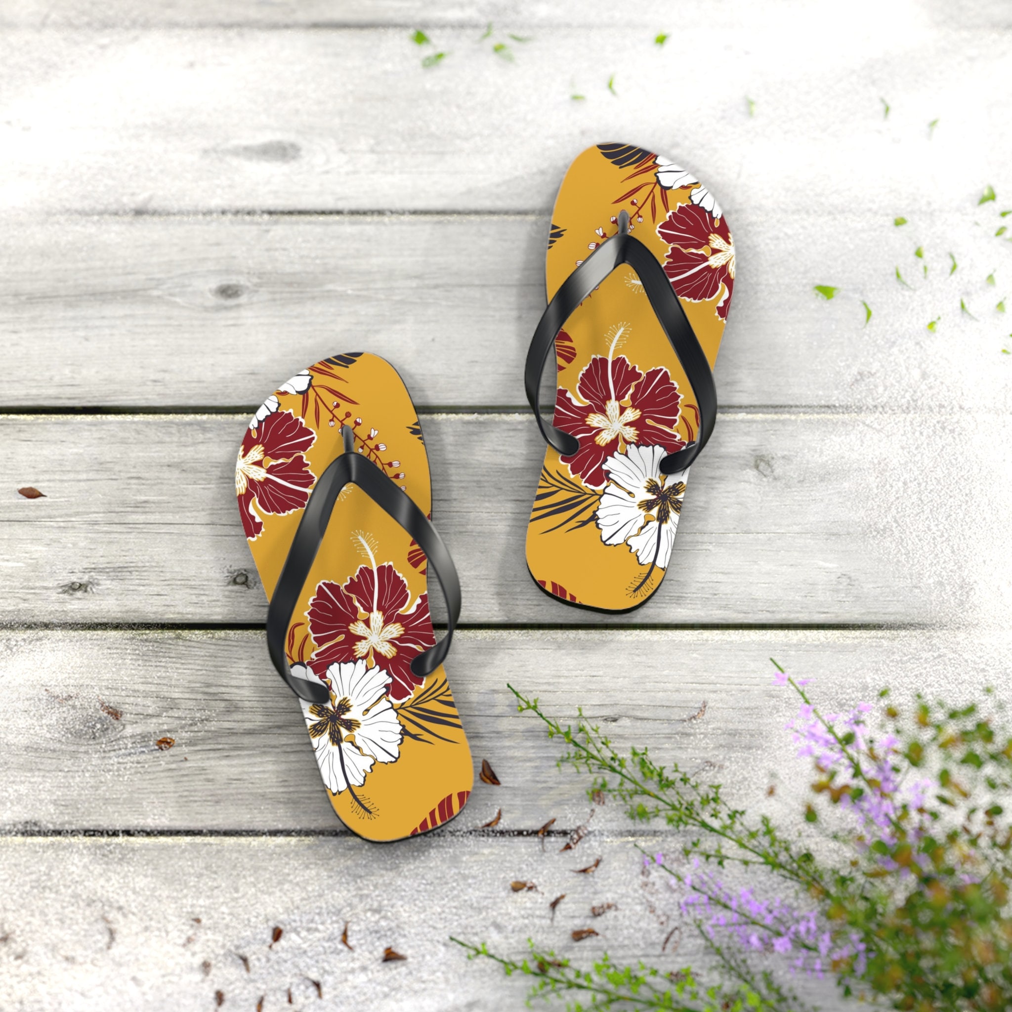Summer Flip Flops, Slip on Shoes, Beach Shoes, Hawaiian Slippers ...