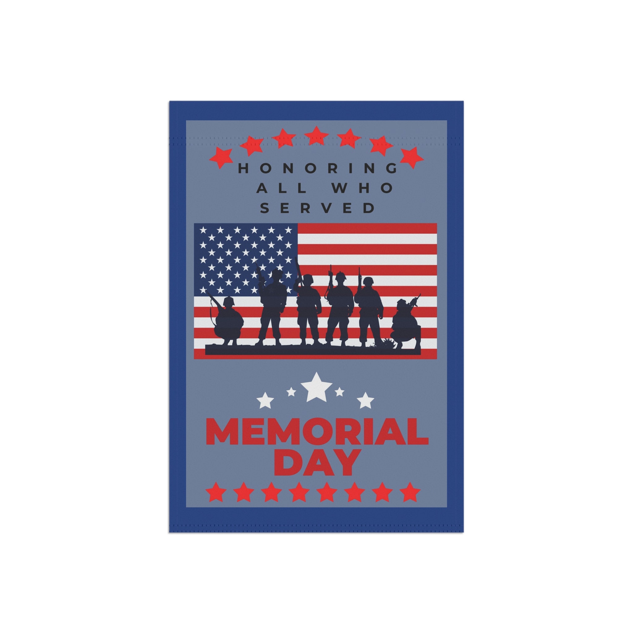 Custom Memorial Day Yard Sign With Flag Design - Etsy