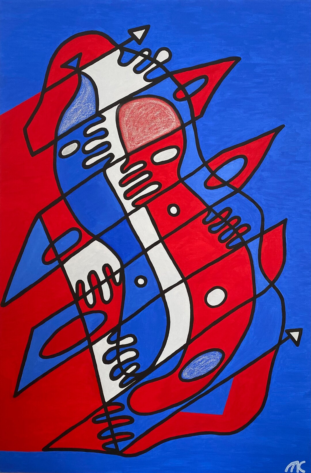 THE HUG, Original Painting, Signed - Etsy