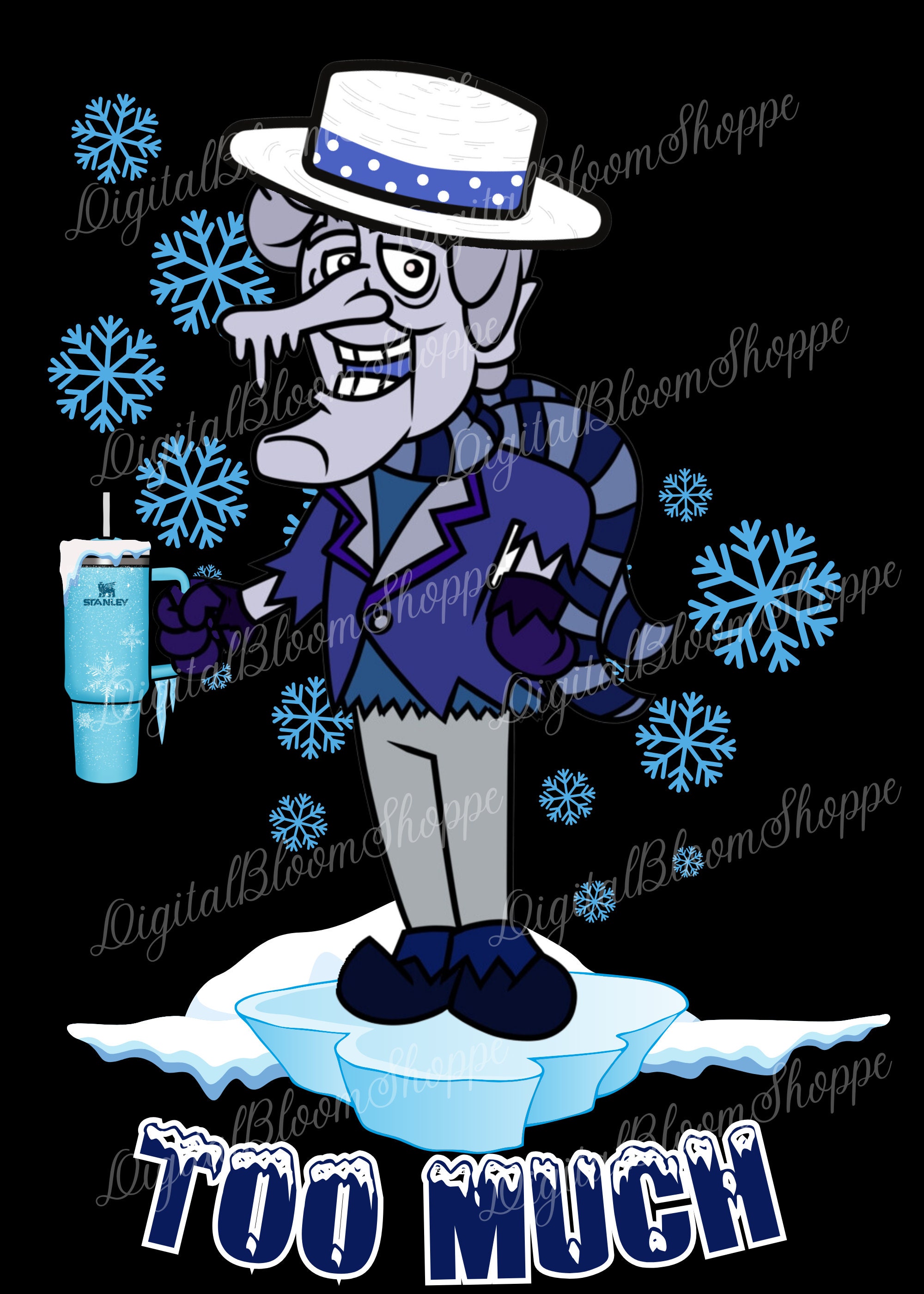 Cold Miser Brother With Stanley Too Much PNG File/ Sublimation/ DTF - Etsy