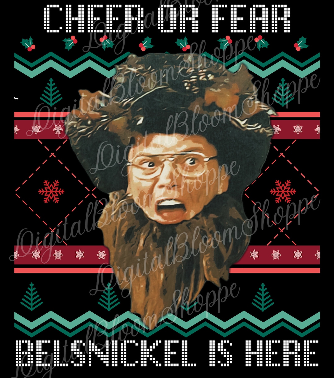 The Office Cheer or Fear Belsnickel is Here Dwight Funny Christmas PNG ...