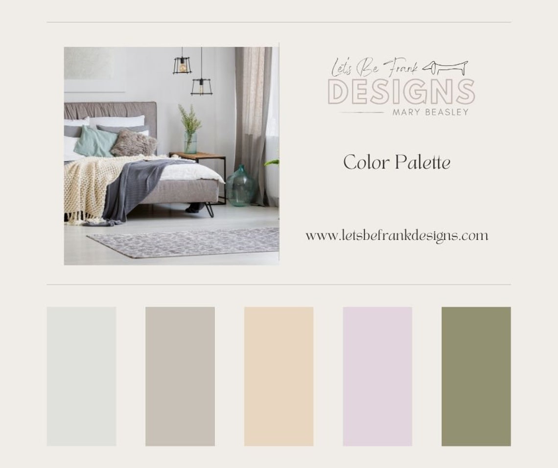 Lavender Paint Color Palette - Etsy