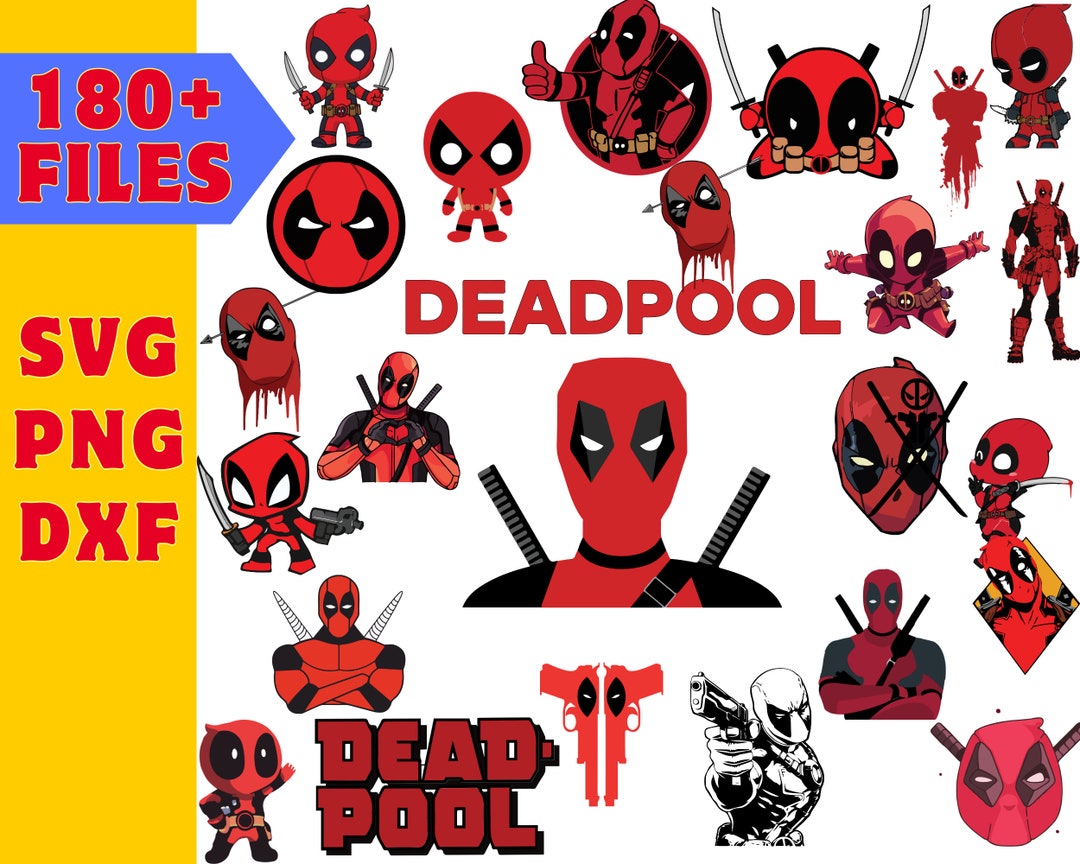 Deadpool Svg Bundle,deadpool Png, Deadpool Cricut,silhouette Clipart ...
