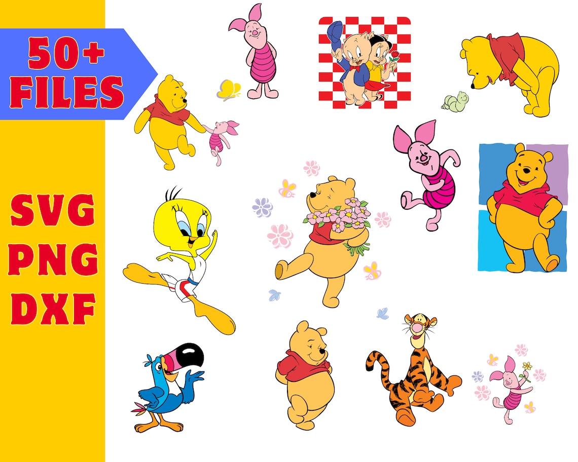 Winnie the Pooh Layered Svg, Pooh Svg Bundle, Winnie the Pooh Png ...