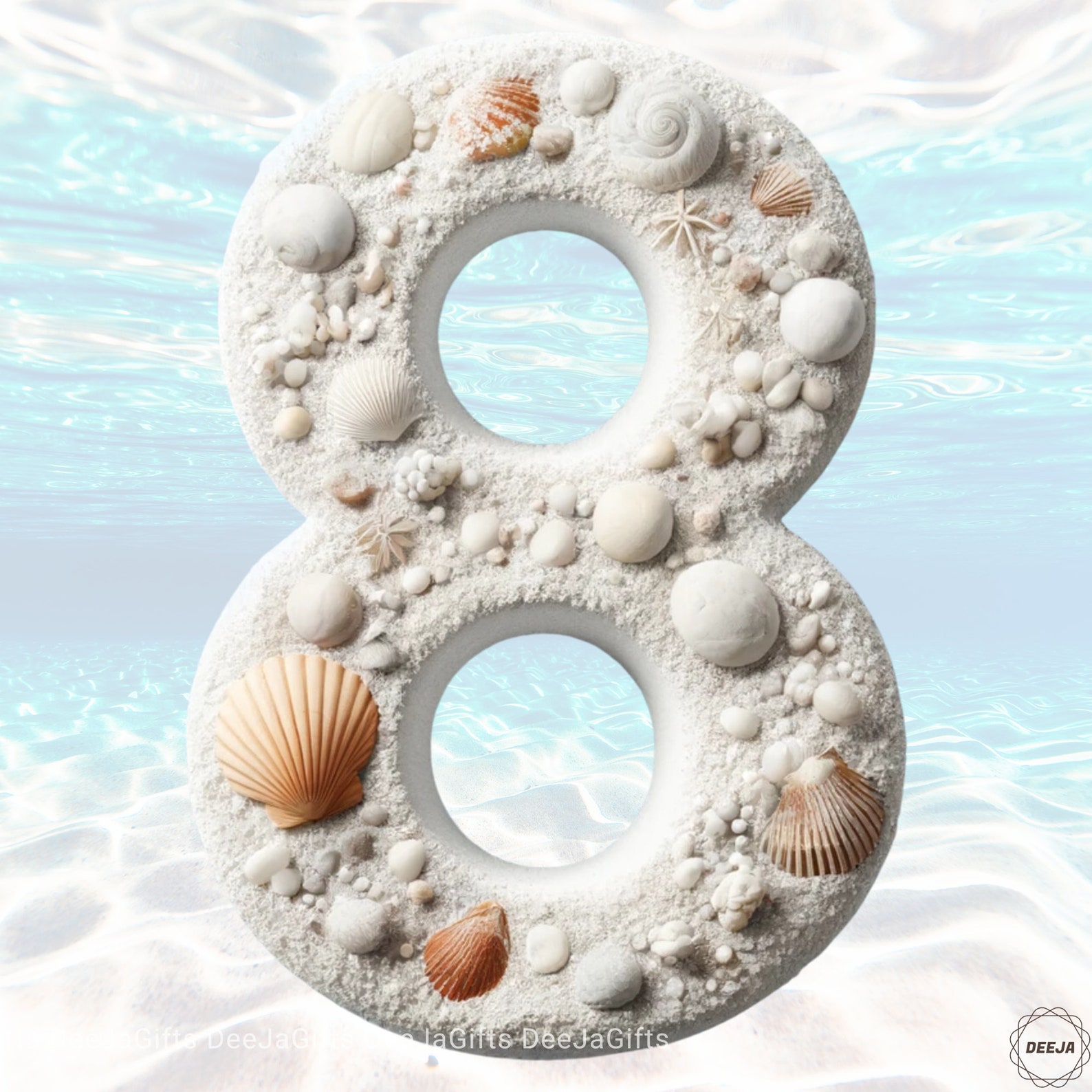 Sand & Seashell Alphabet PNG: Beach Letters Clipart (digital Download ...