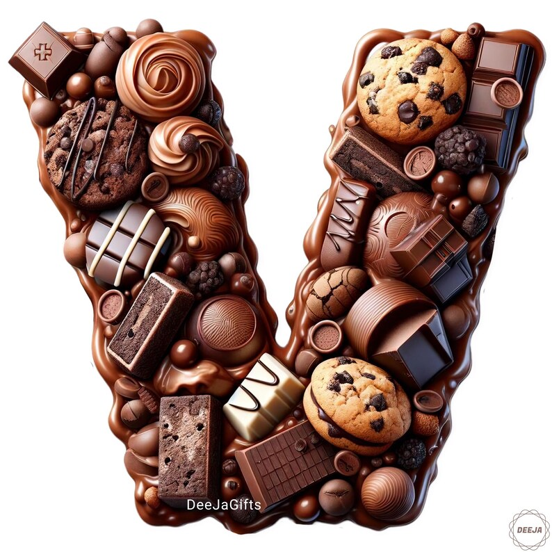 Chocolate Font Png - 3900px, Full Set of Alphabet Numbers Clipart PNG ...