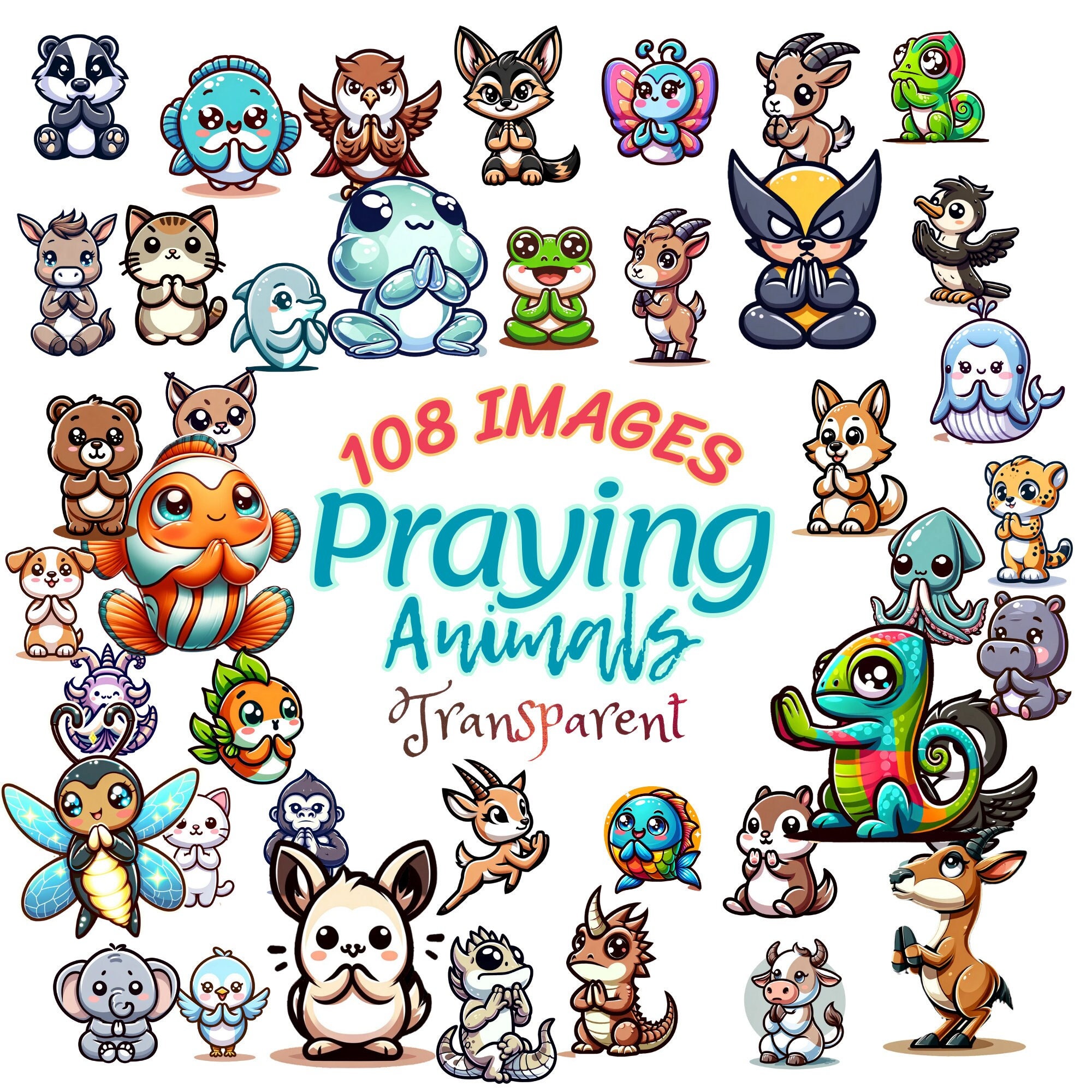 Cartoon Clipart, Cute Animal Clipart, Animal Clipart, Pray Png, Farm ...