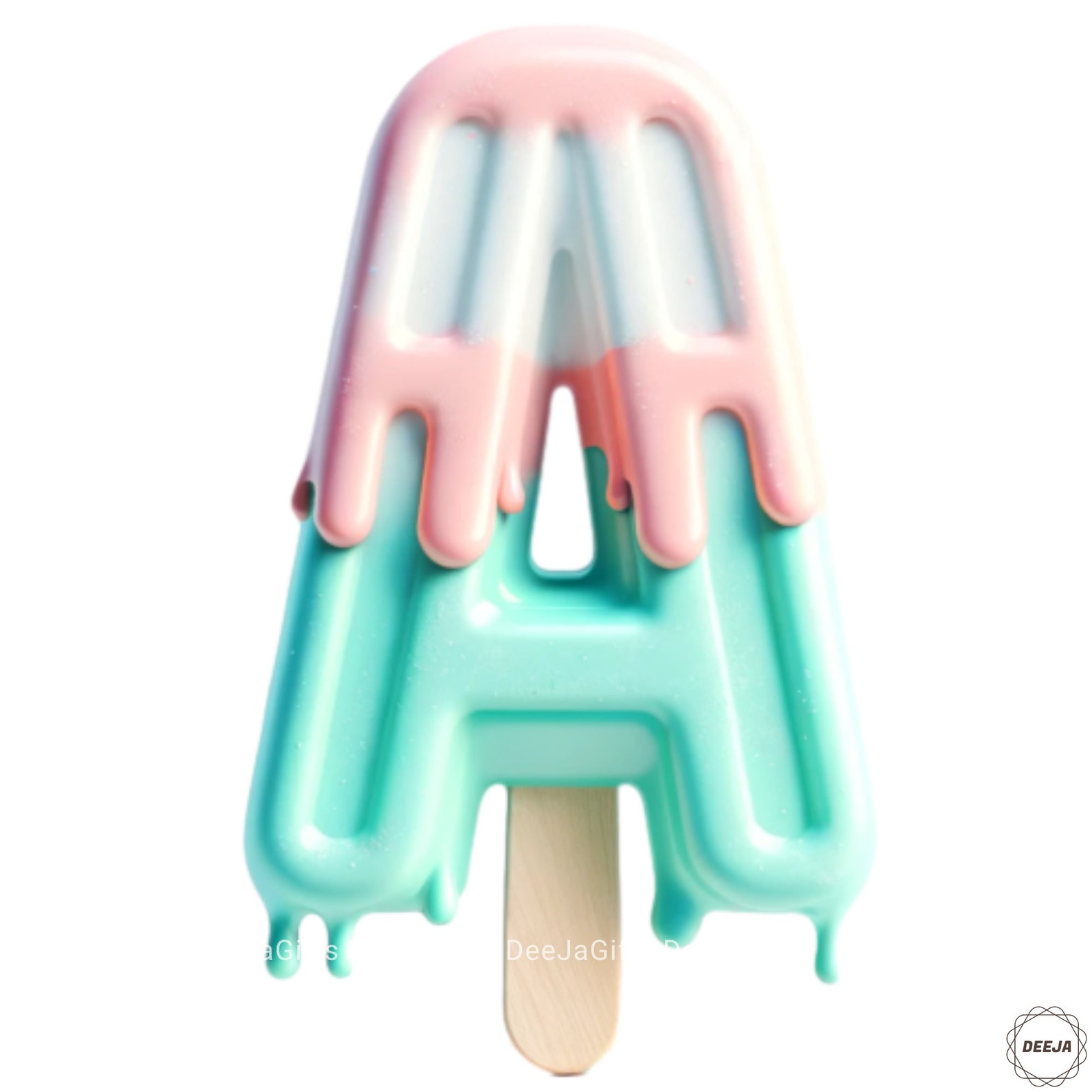 Popsicle Alphabet PNG Summer Letters Clipart Ice Lolly Font PNG Digital ...