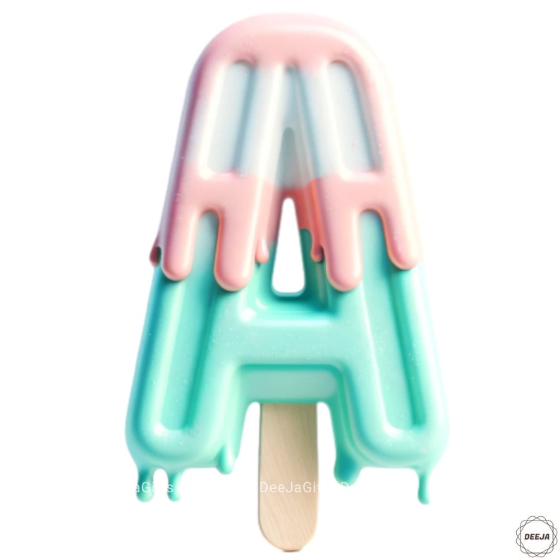 Popsicle Alphabet PNG - Summer Letters Clipart - Ice Lolly Font PNG ...