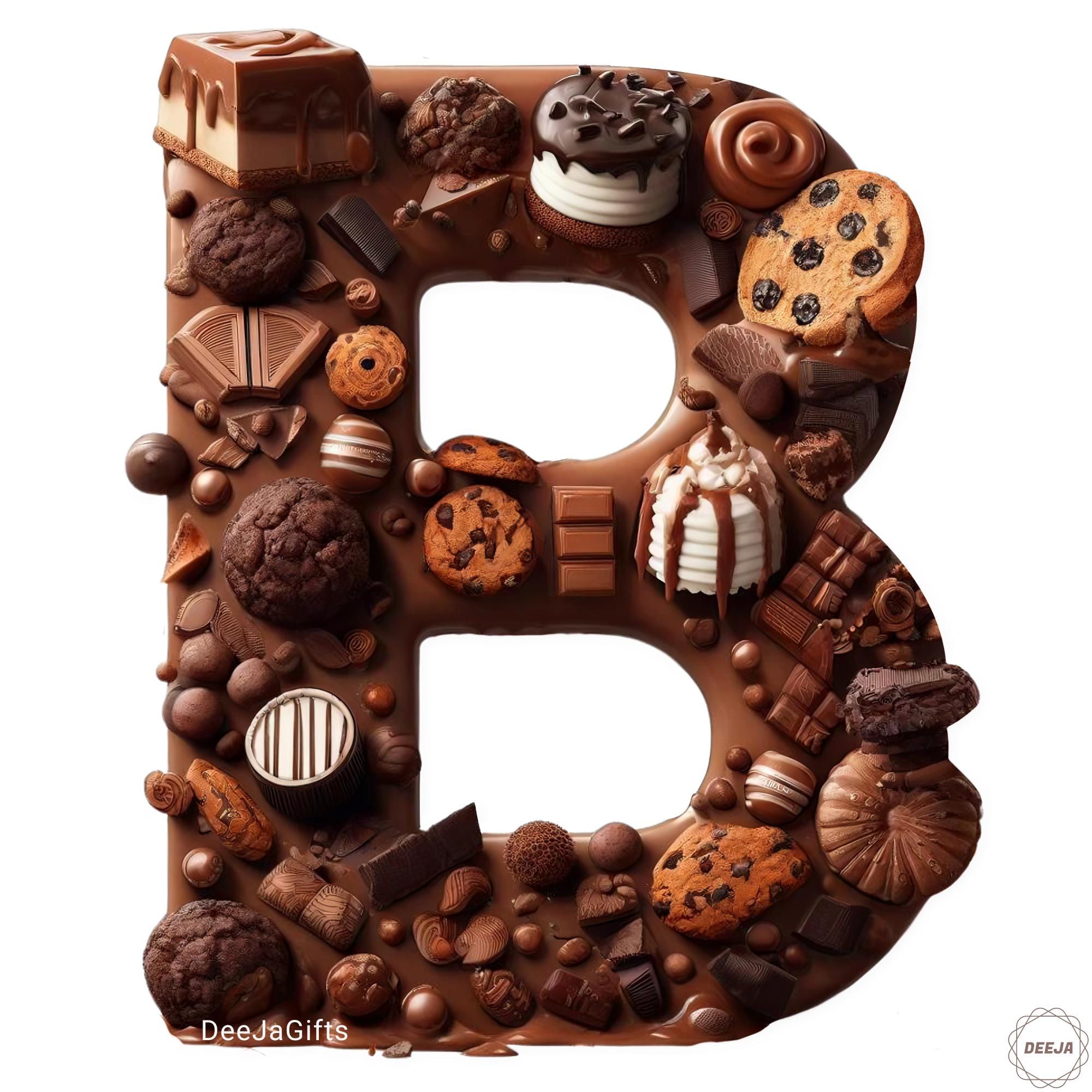 Chocolate Font Png - 3900px, Full Set of Alphabet Numbers Clipart PNG ...