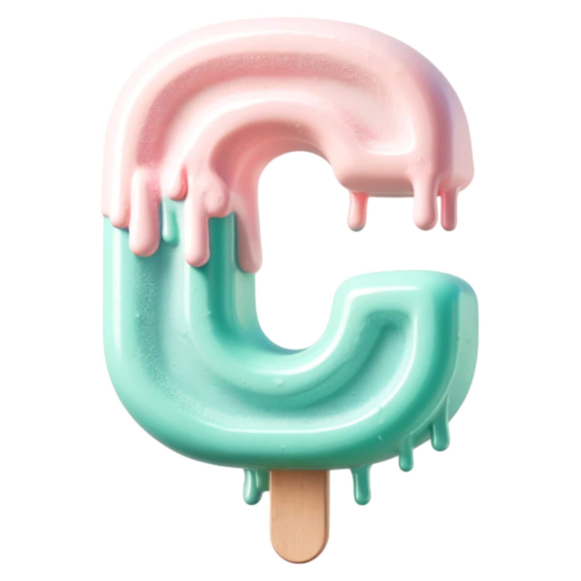 Popsicle Alphabet PNG Summer Letters Clipart Ice Lolly Font PNG Digital ...