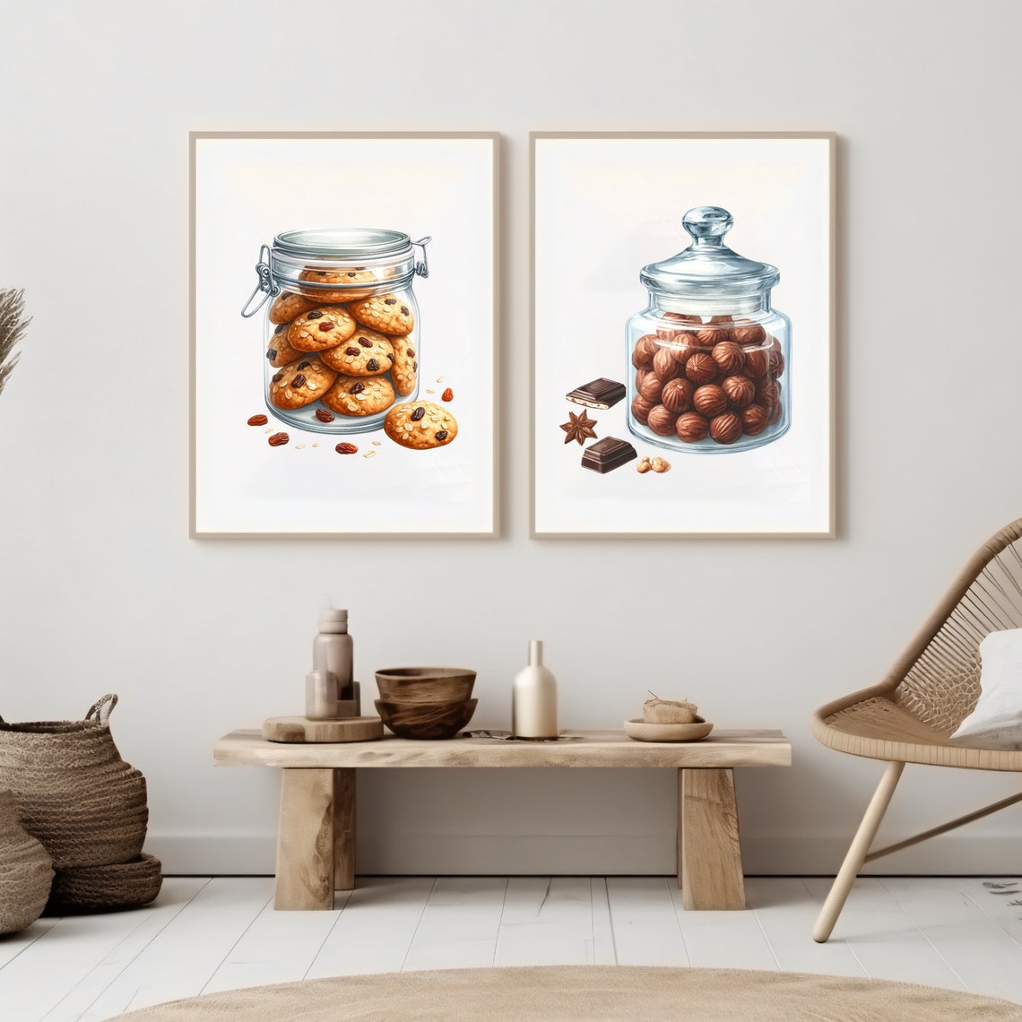 Watercolor Cookie Jar Clip Art Candy Jar & Cookie Jar Cute PNG Bundle ...