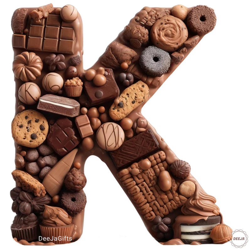 Chocolate Font Png - 3900px, Full Set of Alphabet Numbers Clipart PNG ...