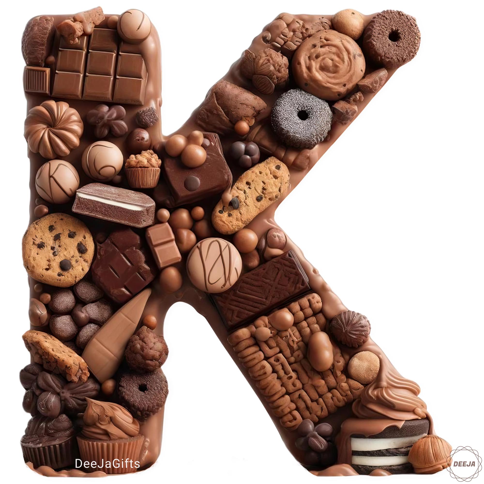 Chocolate Font Png - 3900px, Full Set of Alphabet Numbers Clipart PNG ...