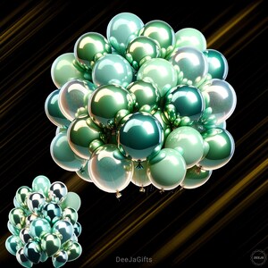 47 PNG 3900px 3D Letter & Number Balloons Clipart Bundle Alphabet ...