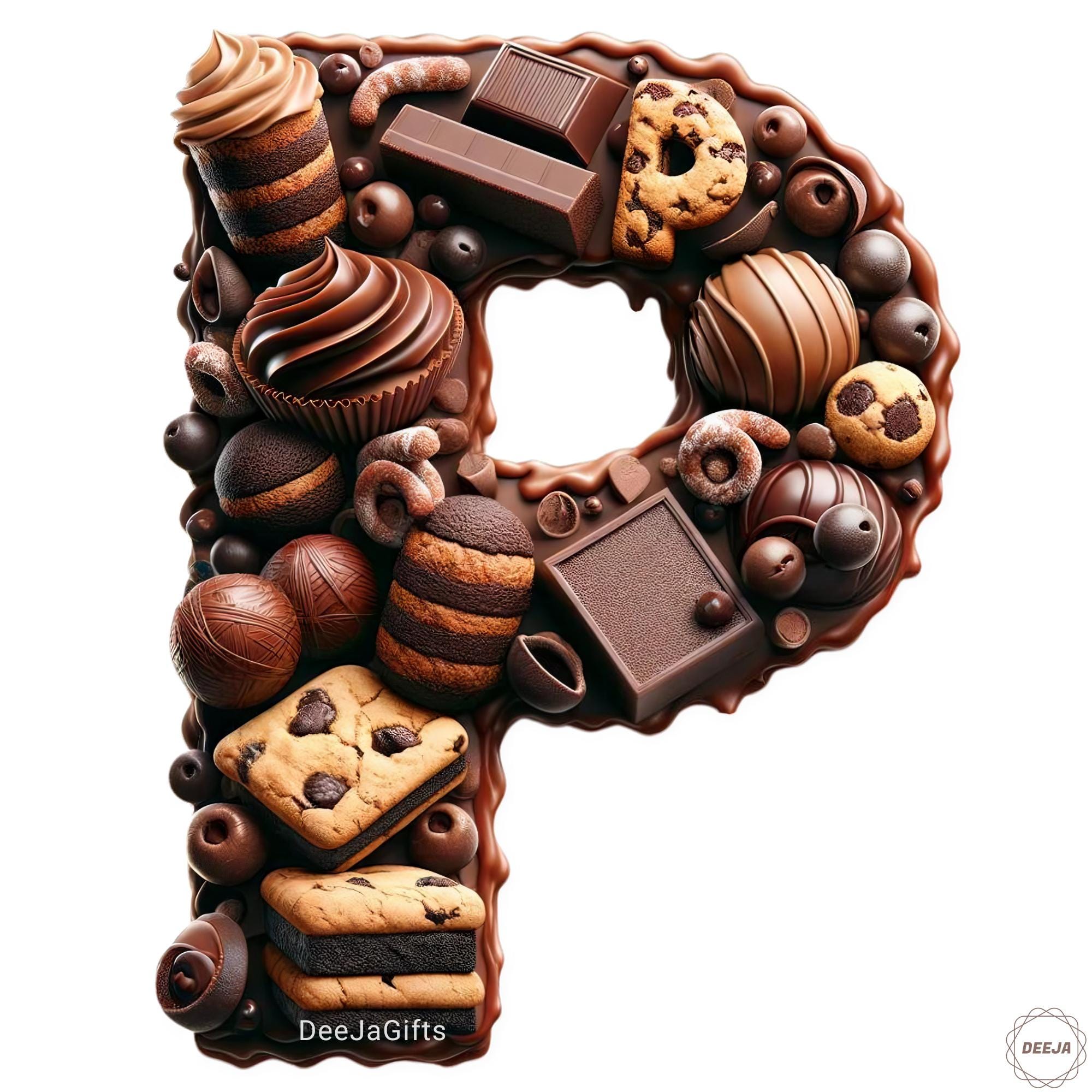 Chocolate Font Png - 3900px, Full Set of Alphabet Numbers Clipart PNG ...